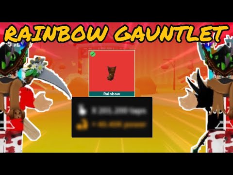 I MADE A *RAINBOW* INFINITY GAUNTLET IN ROBLOX TAPPING SIMULATOR ROBLOX ...