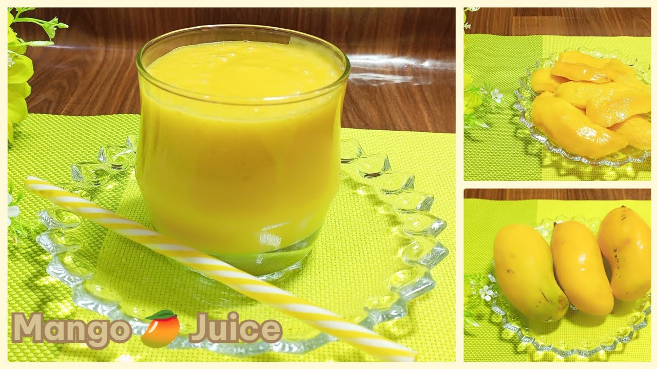 Mango 🥭 Juice Recipe | Homemade Mango Juice Recipe | Tasty Bite Kp ...