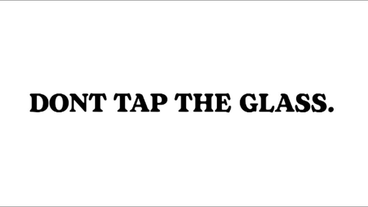 DONT TAP THE GLASS. - YouTube
