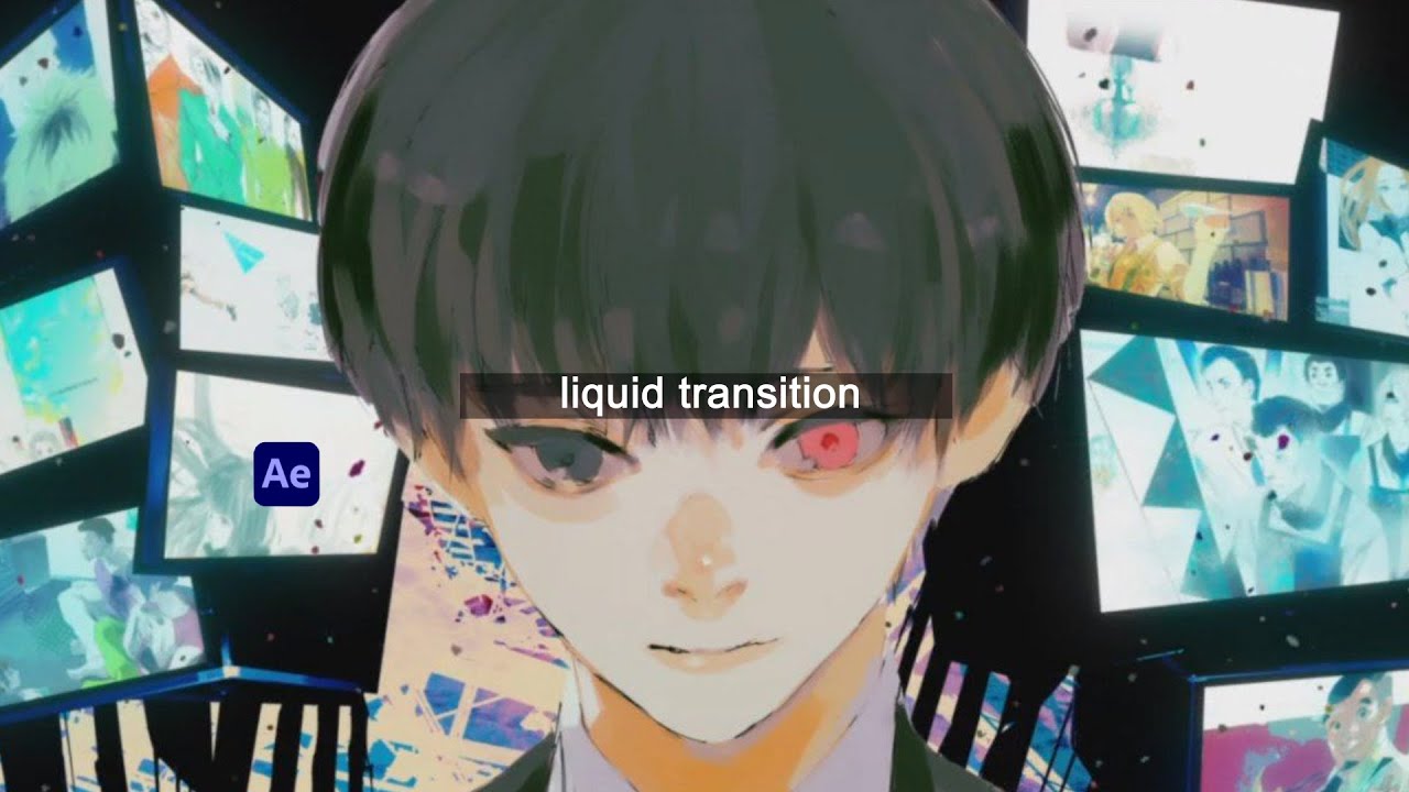 liquid transition ;; after effects - YouTube