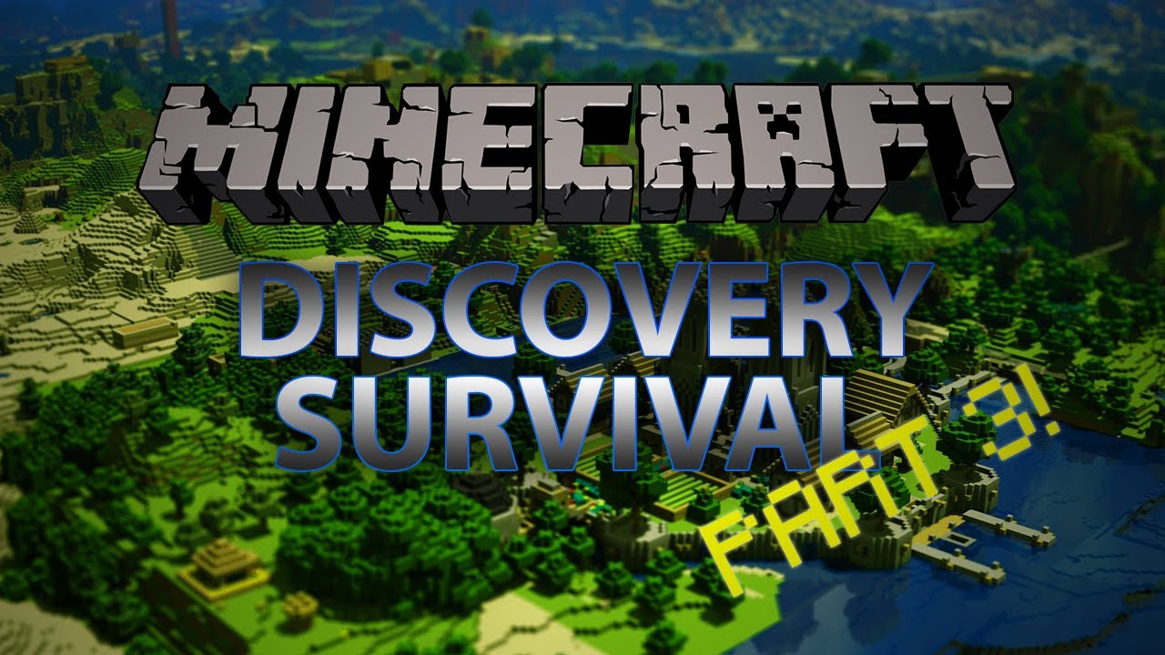 Minecraft Discovery Survival! Part 3 (Catching on fire and dubstep ...