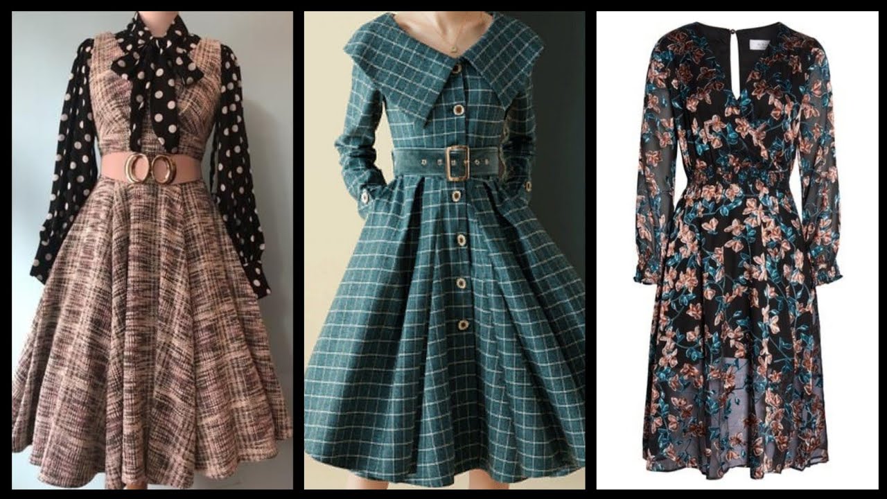 beautiful flayed designer Skater dress collection 2k20 - YouTube