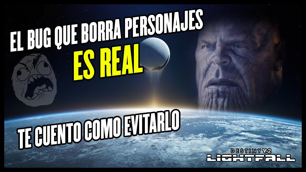 Destiny 2 Eclipse: El bug que BORRA personajes es REAL! Te cuento como ...
