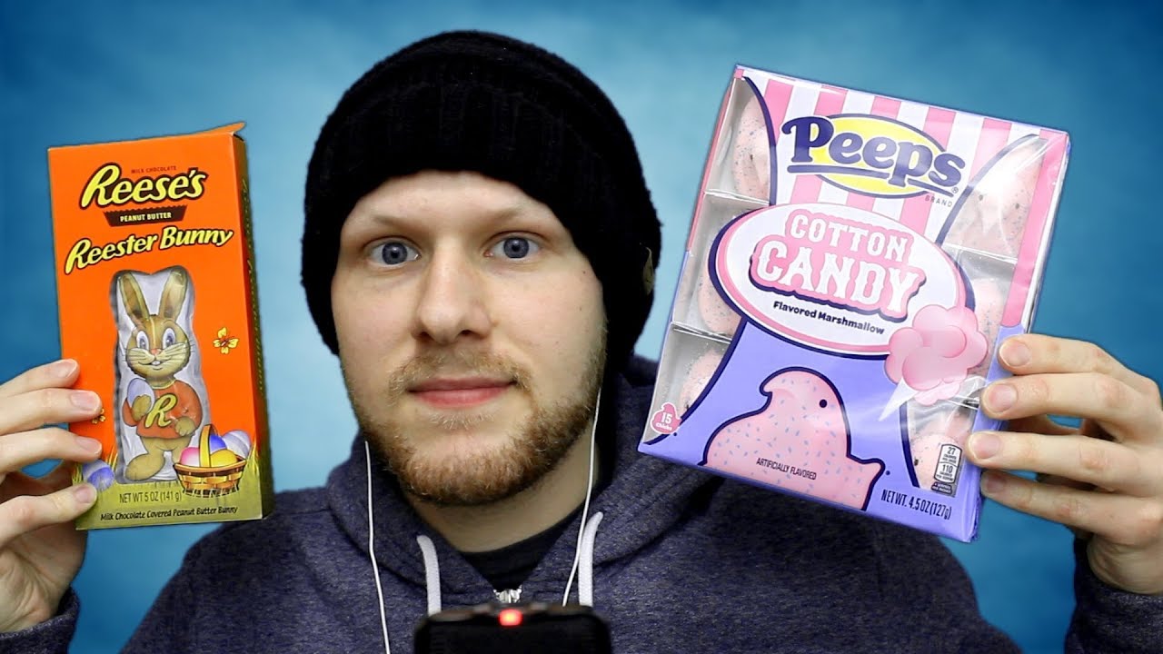 [ASMR] Eating Easter Candy | Eating Sounds | Whispering - YouTube