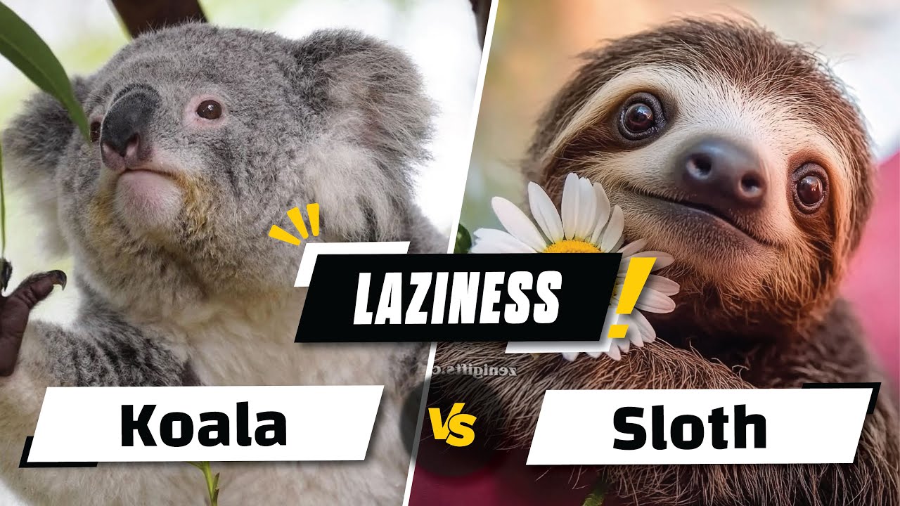 Champions of Laziness | Koala 🐨 vs. Sloth 🦥 - YouTube