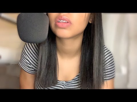 ASMR:|| Mouth Sounds + Tongue Clicking and some Lipgloss Application ...