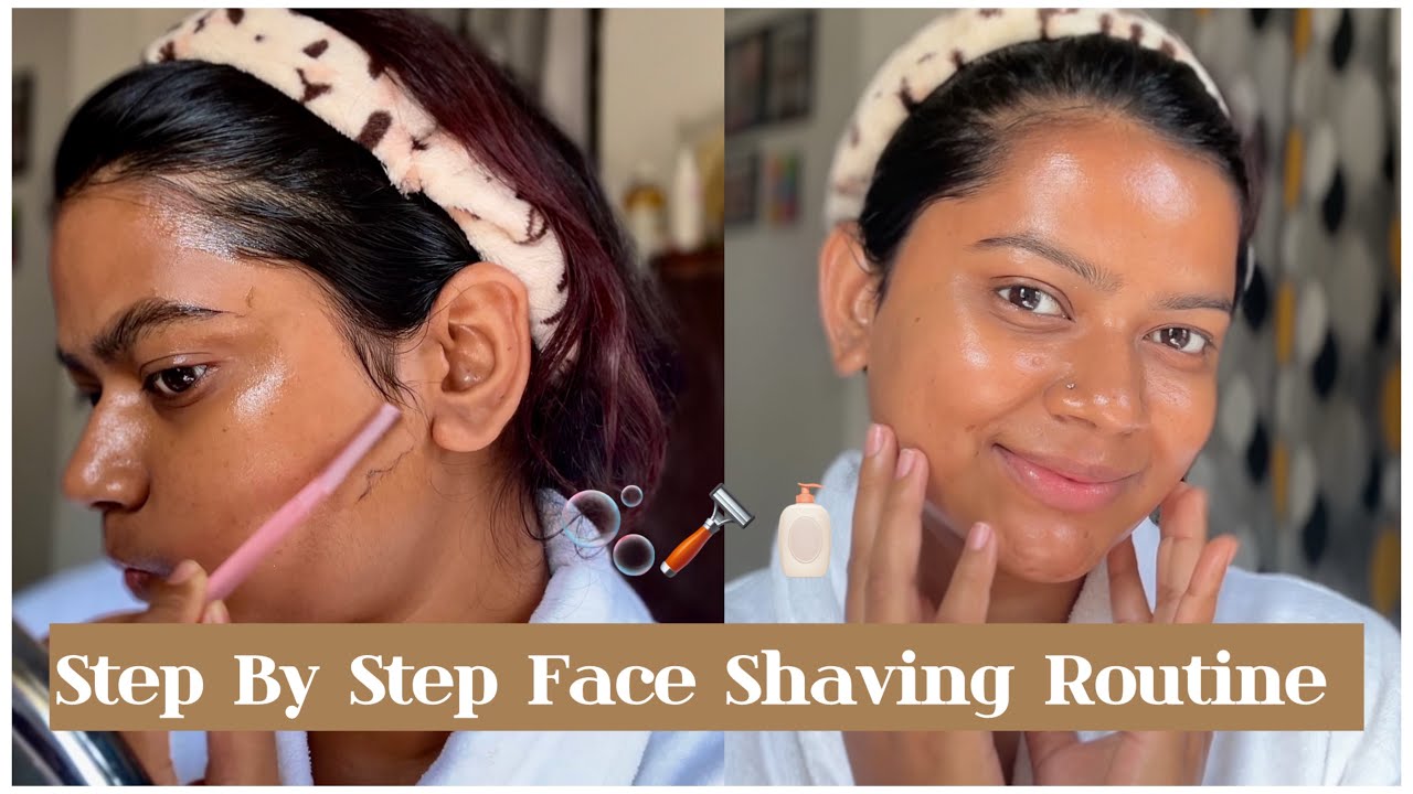 Face shaving tutorial || Step by Step Face Saving Routine || Piki ...