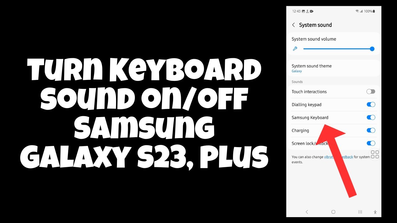 Turn Keyboard Sound On off Samsung Galaxy S23 Plus YouTube turn-keyboard-sound-on-off-samsung-galaxy-s23-plus-youtube
