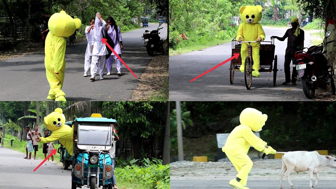 Teddy Bear Funny Prank Video On Public Road Ll Teddytuber Youtube