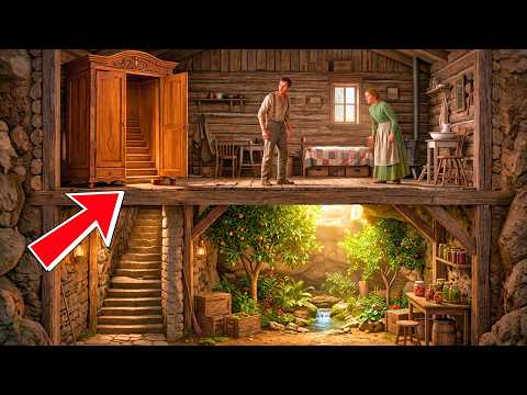 A Newlywed Couple Found Hidden Stairs in Wardrobe… Leading to a Forgotten Garden