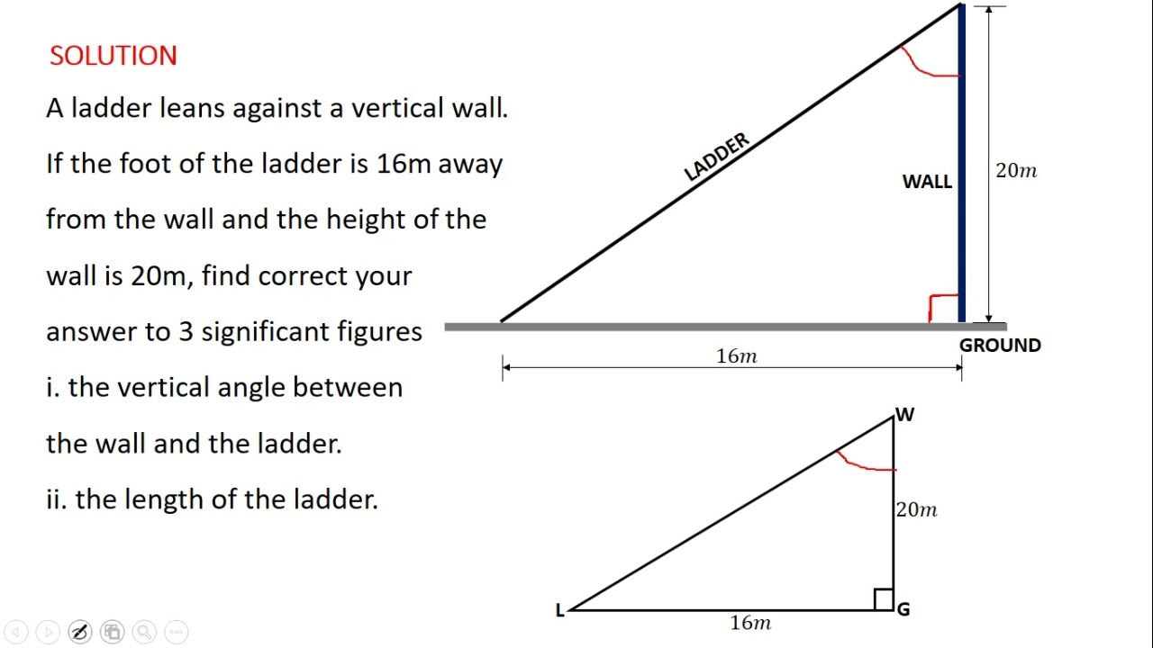 12 Using trigonometry to solve practical problems QUESTION 1 - YouTube