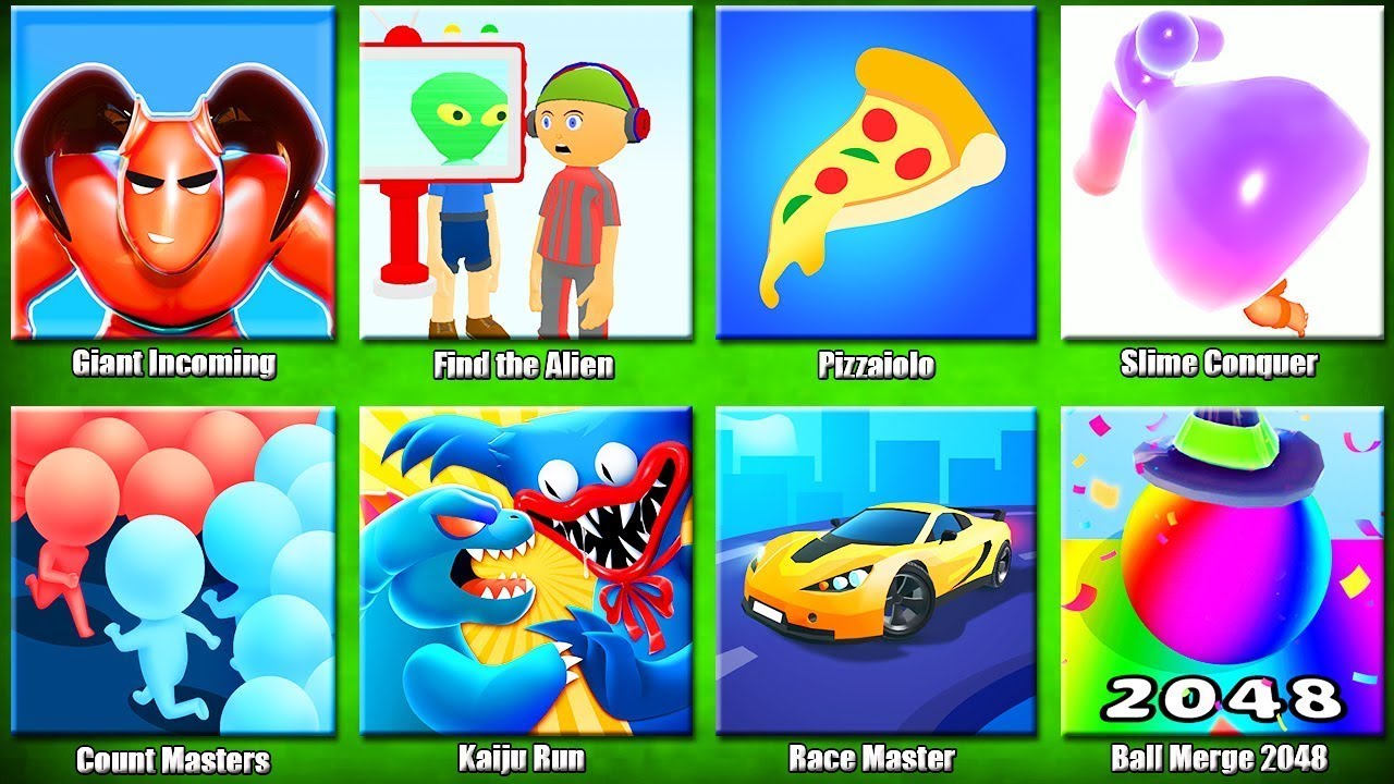 Find the Alien,Count Masters,Kaiju Run,Race Master,Ball Merge 2048 ...