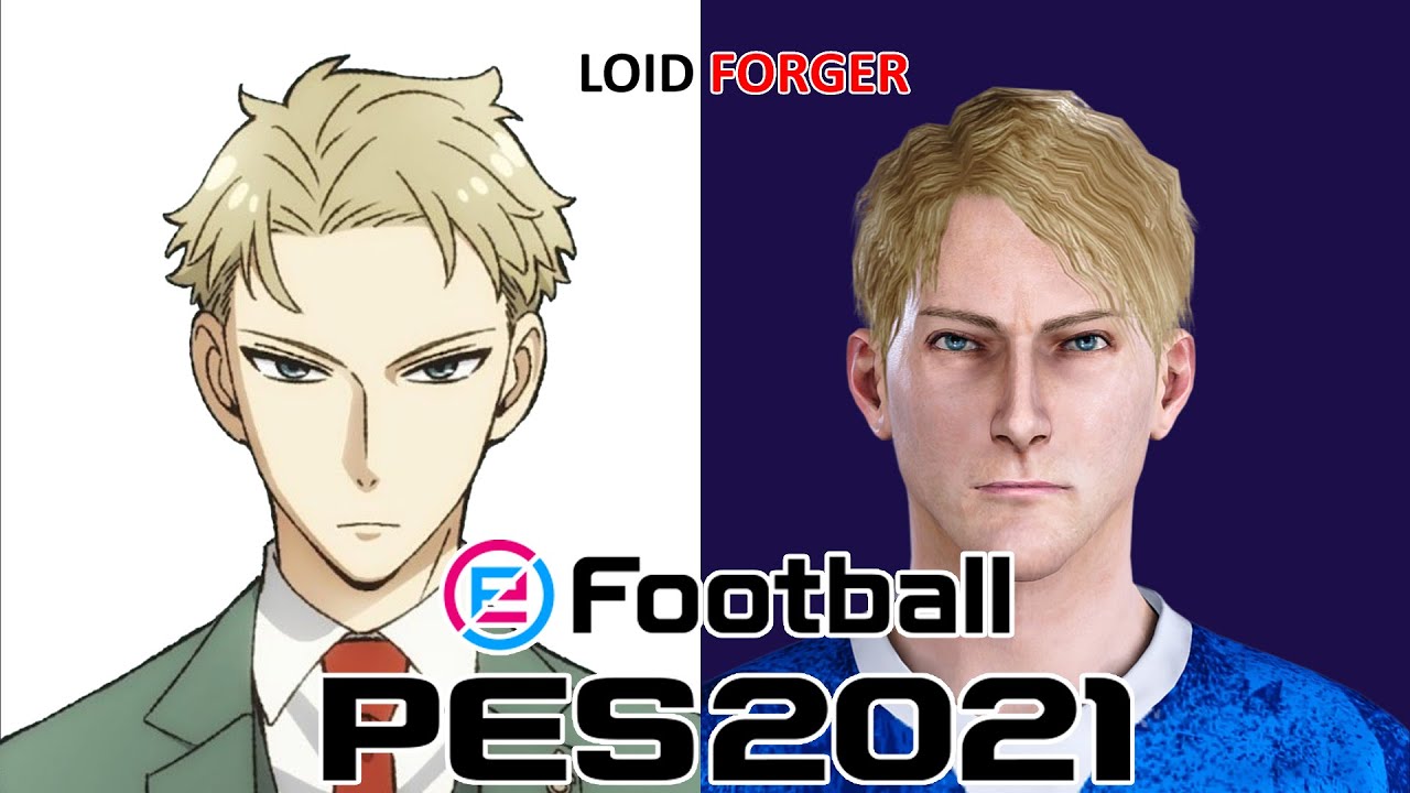 LOID FORGER (Anime Character) | PES 2019/2020/2021 | FACE BUILD - YouTube