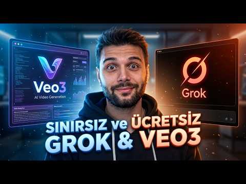 [SINIRSIZ ve ÜCRETSİZ] Grok ve Veo3 Video Oluşturma - Yapay Zeka Video Oluşturma!
