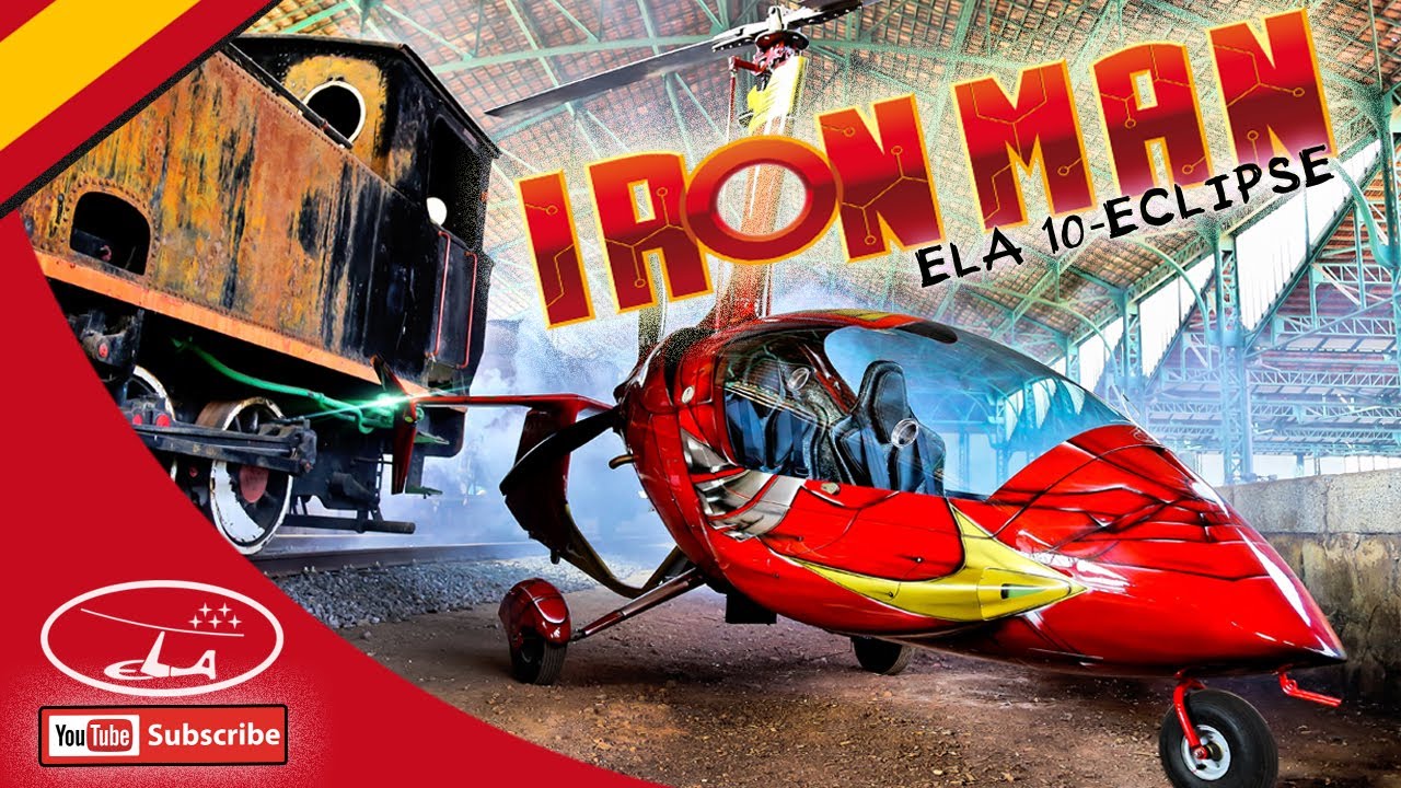 Gyrocopter Iron Man - ELA 10-Eclipse - YouTube