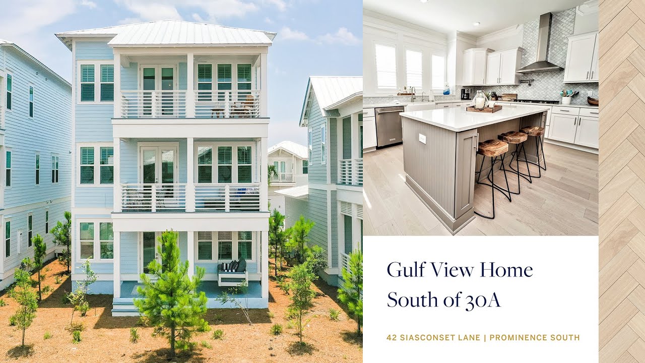Gulf View Home South of 30A in Prominence - YouTube