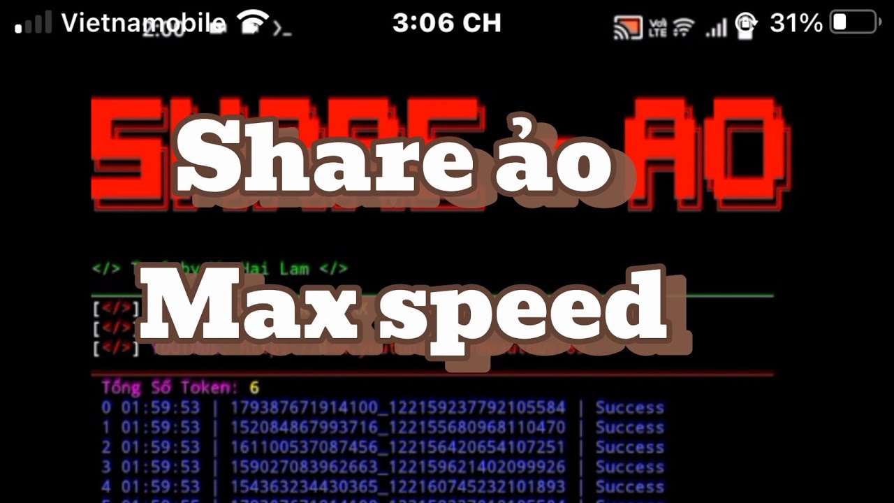 Tool share ảo maxspeed bẳng cookie - YouTube