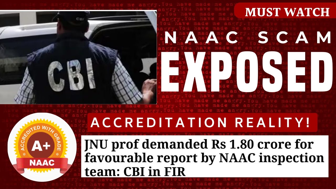 NAAC Inspection Chairman Arrested by CBI | Shocking Corruption Case ...