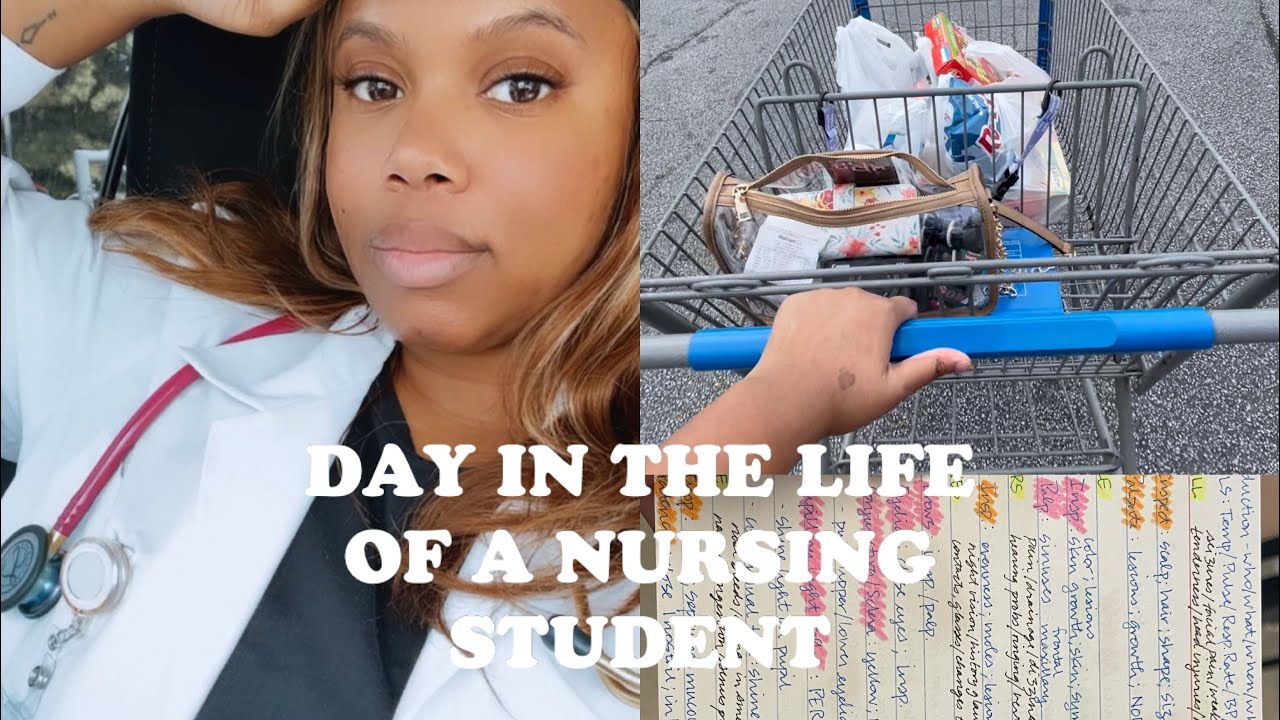 DAY IN THE LIFE OF A NURSING STUDENT |PRODUCTIVE DAY| MyeshiaShantal ...