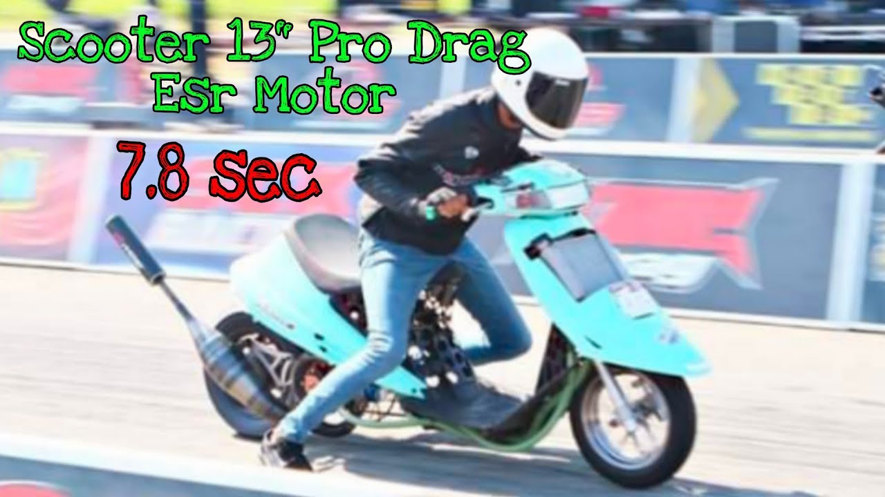 Ujian Masa Scooter 13" Pro Drag (Esr Motor, Perlis) Joki Pro Paktam ...