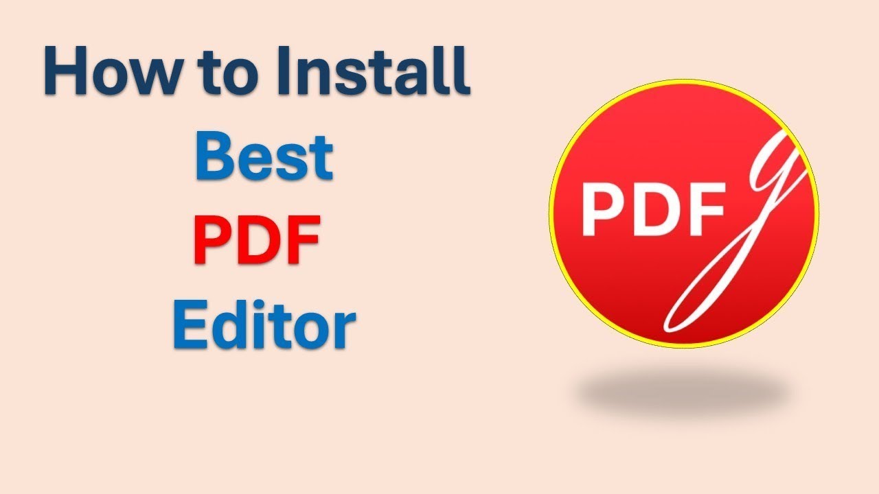 How to Install Best Free PDF Editor - YouTube