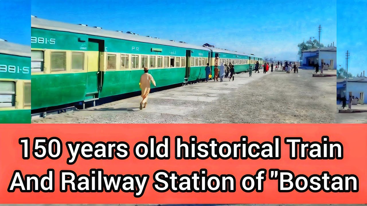 150 Years Old Historical Train And Railway Station Of Bostan - YouTube