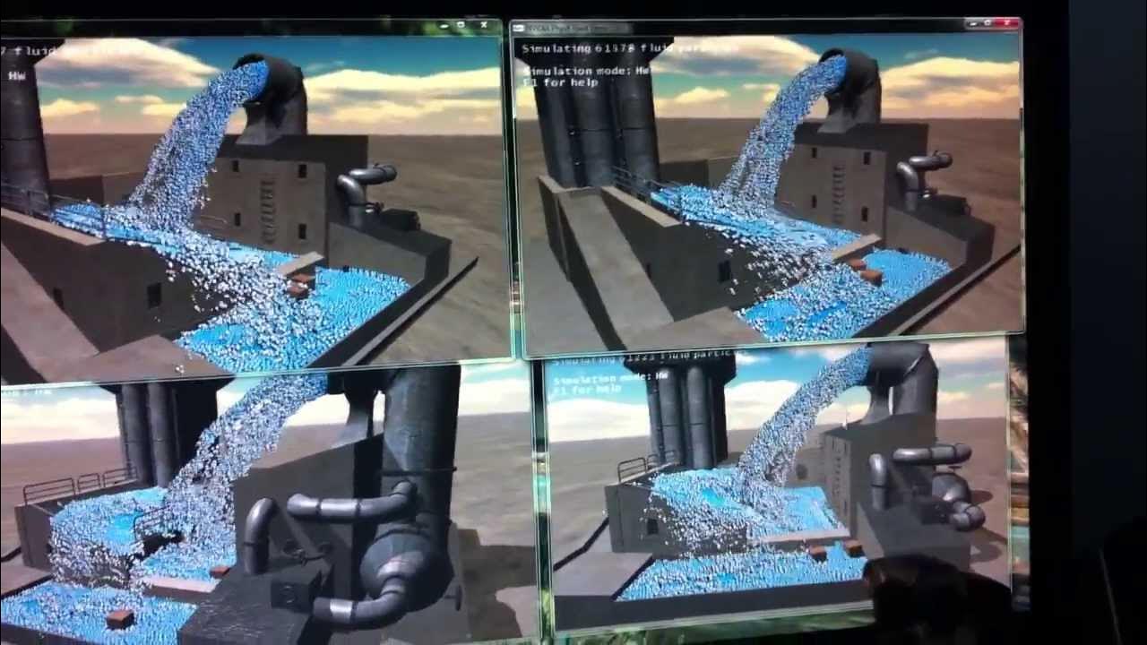 EVGA GTX Titan Dual SLI, Nvidia PhysX Particle Fluid Demo - YouTube