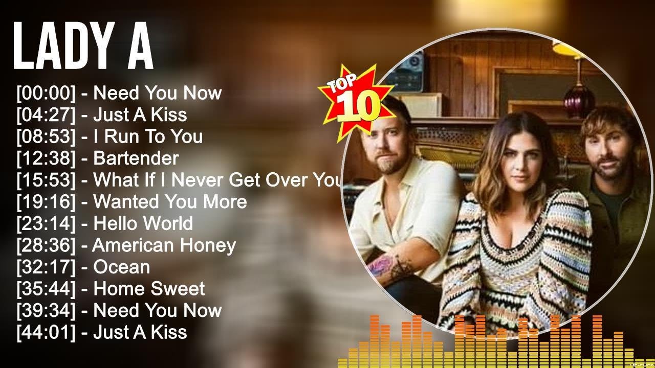 L a d y A Greatest Hits ~ US UK Music ~ Top 10 Hits of All Time - YouTube