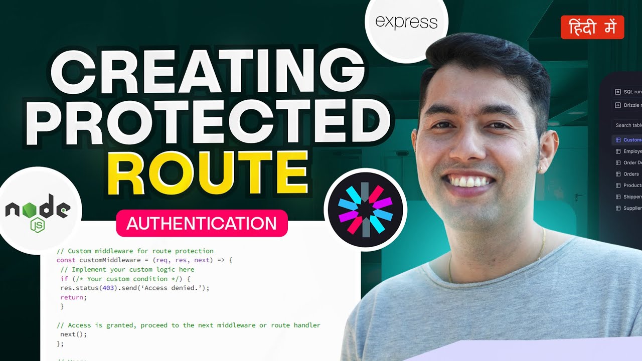 🔒 How to Create a Protected Route in Express for Profile Page - YouTube