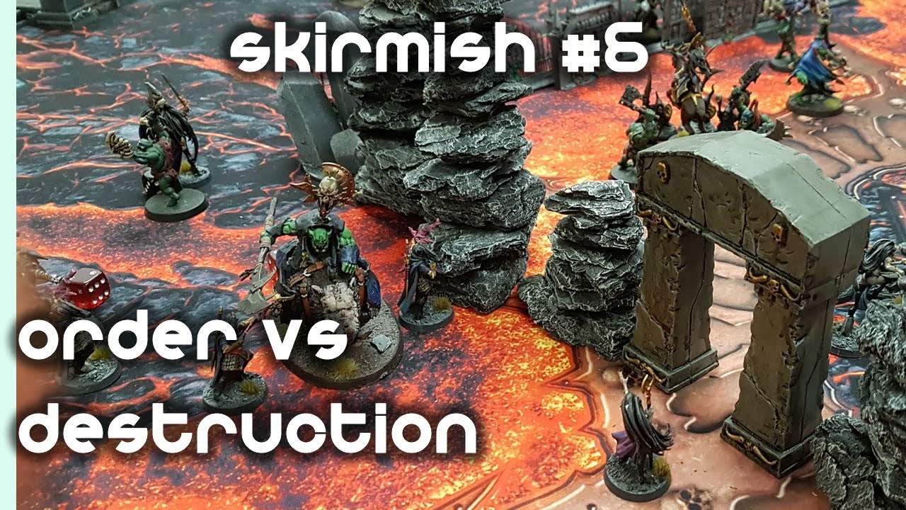 Order vs Destruction - Skirmish #6 - Age of Sigmar Batrep - YouTube