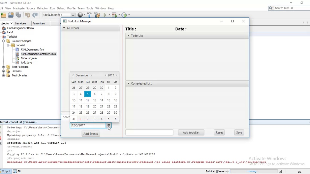 Todo List Management System (JAVA) - YouTube