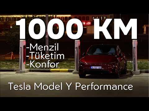 618 Beygir ile Aynı Günde 1000 km ! İstanbul Ankara Git Gel Tesla Model Y Performance