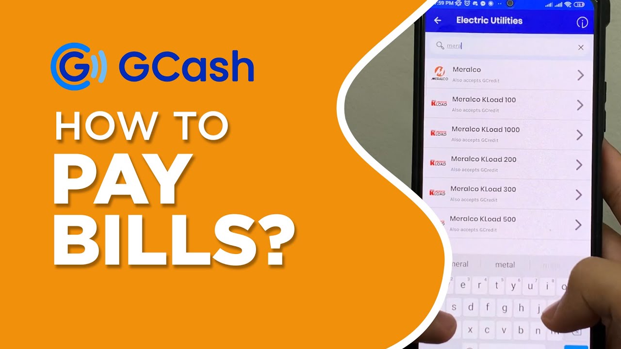 PAY BILLS VIA GCASH - YouTube