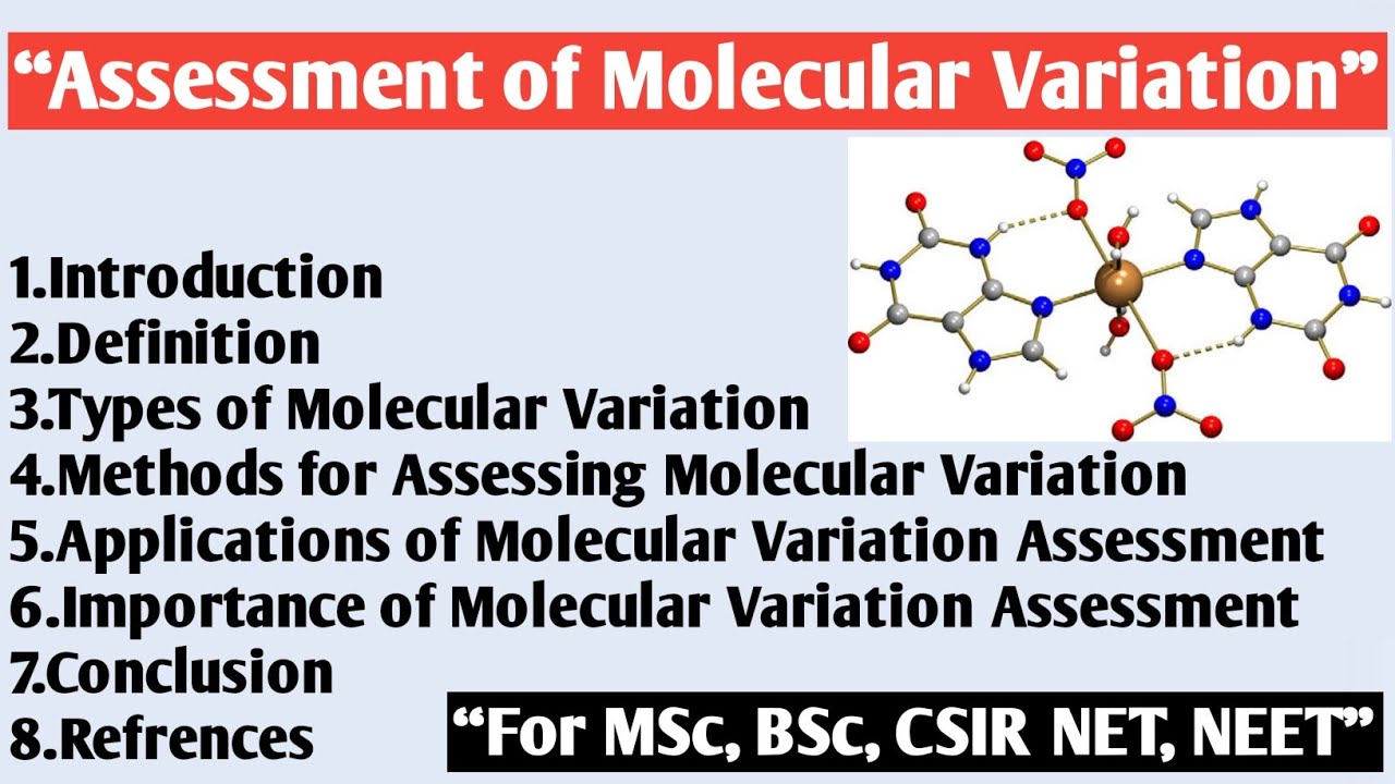 Assessment of Molecular Variation | Types | Methods for Assessing ...