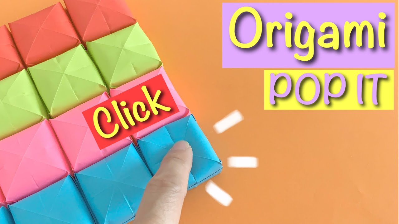ORIGAMI POP IT | FIDGET TOYS | PAPER TOYS | EASY - YouTube