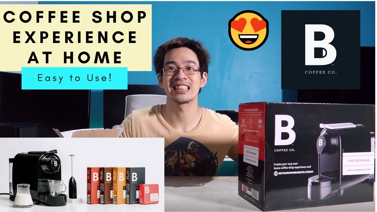Unboxing B Coffee Co. Freshman Capsule Coffee Machine Nespresso ...