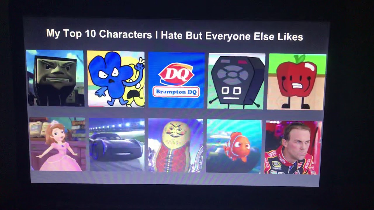 My Top 10 Characters I Hate But Everyone Else Likes. - YouTube