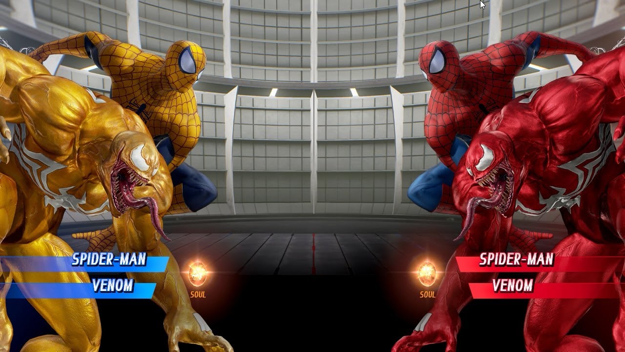 Yellow Venom & Yellow Spider Man VS Red Venom & Spider Man - Marvel vs ...