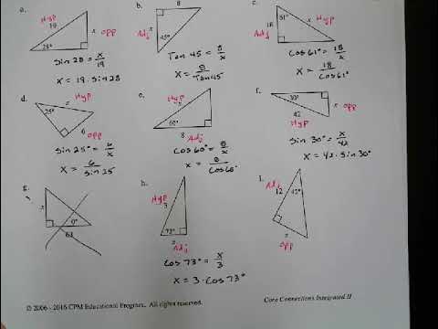 CPM Integrated II Lesson 4.2.2 Selecting a Trig Tool - YouTube
