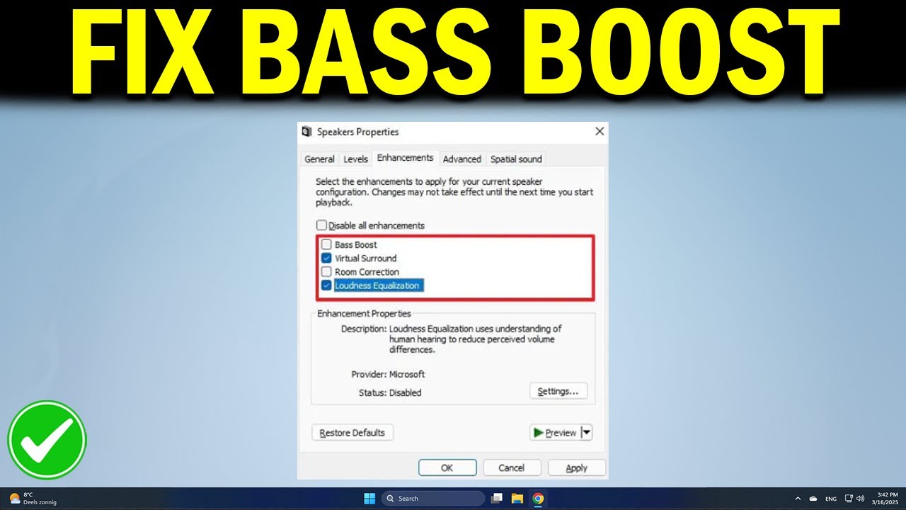 How To Fix Bass Boost Settings Equalizer & Enhancement Settings Missing ...