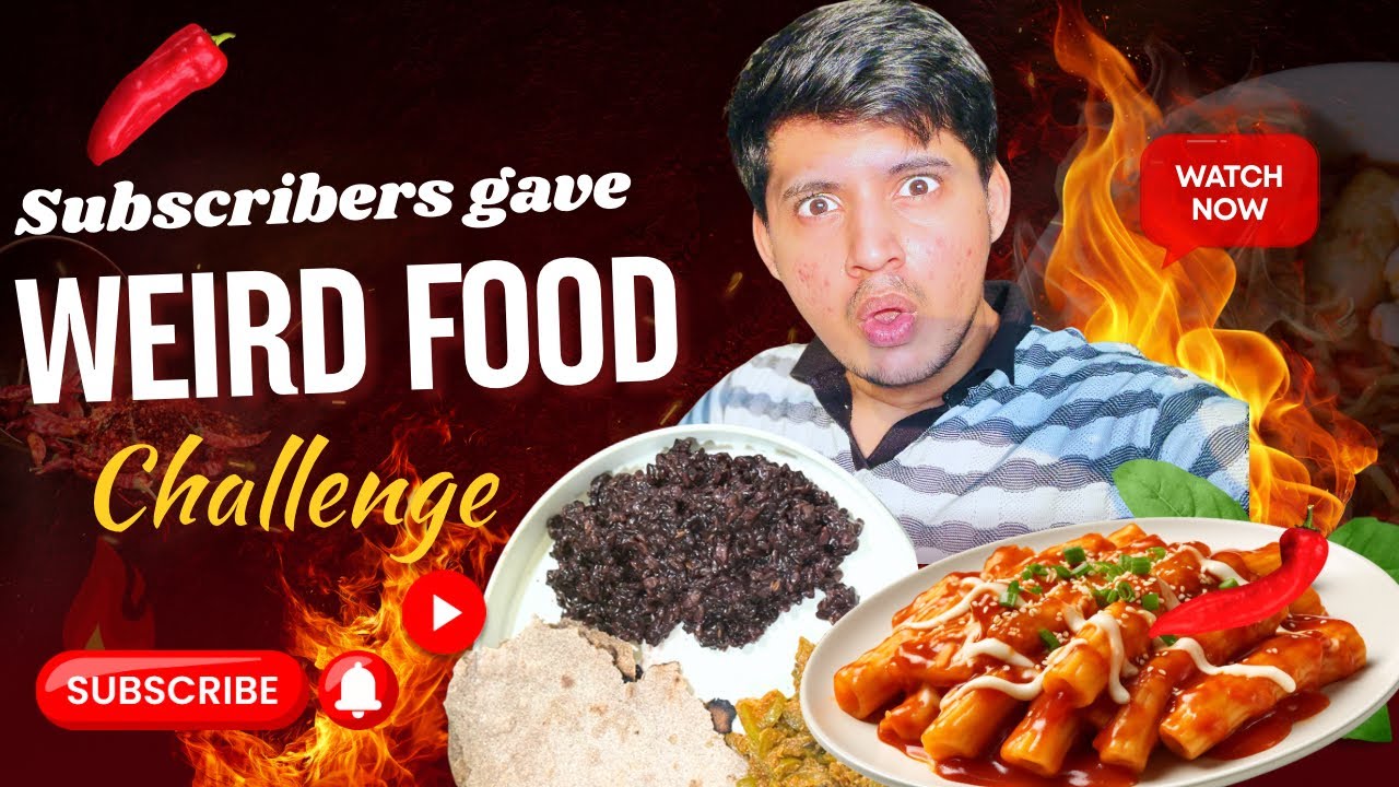 Weird Food Challenge From Subscribers!? 🤯 Tried Black Rice | Other ...