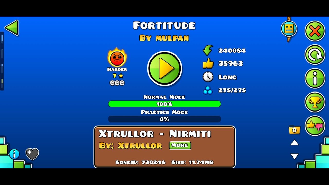 Fortitude by Mulpan | Geometry Dash - YouTube
