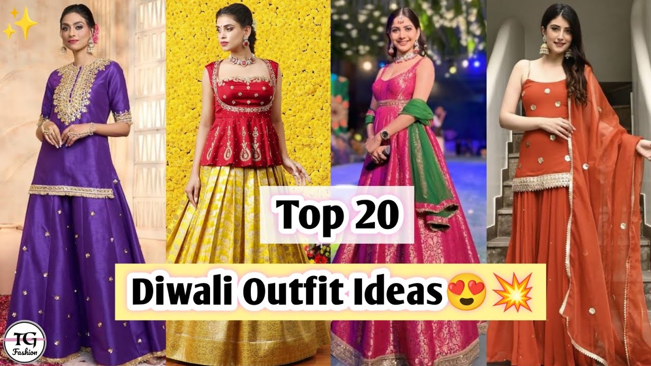 Top 20 Diwali Outfit Ideas/ Diwali Dress Ideas/ Diwali Outfit Haul # ...