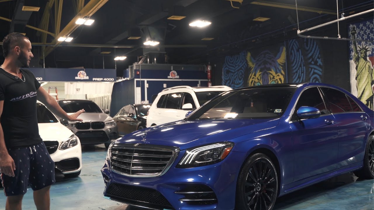 CLEAN S CLASS Blue Raspberry Vinyl Wrap - YouTube