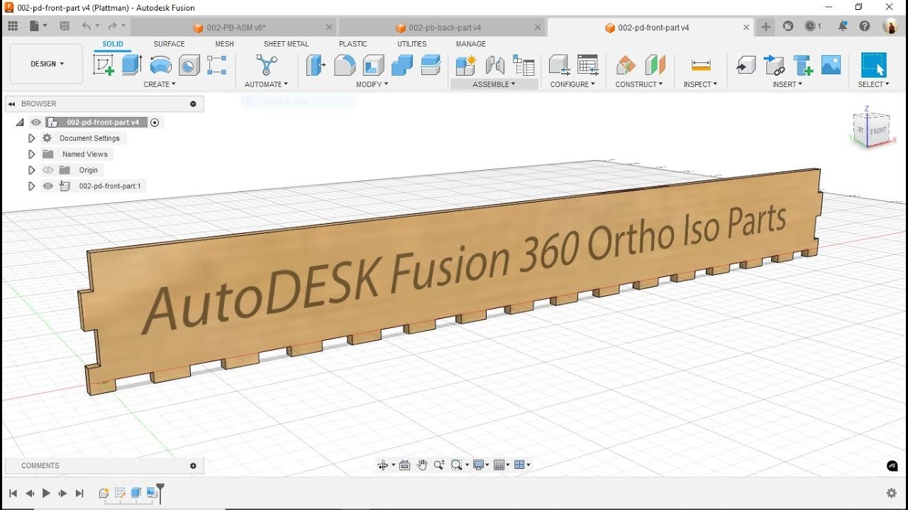 Designing the Front Panel of the Ortho Iso Parts Box - YouTube