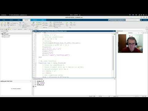 Solving a second order initial value ODE (Duffing equation) with MATLAB (ode45) - YouTube