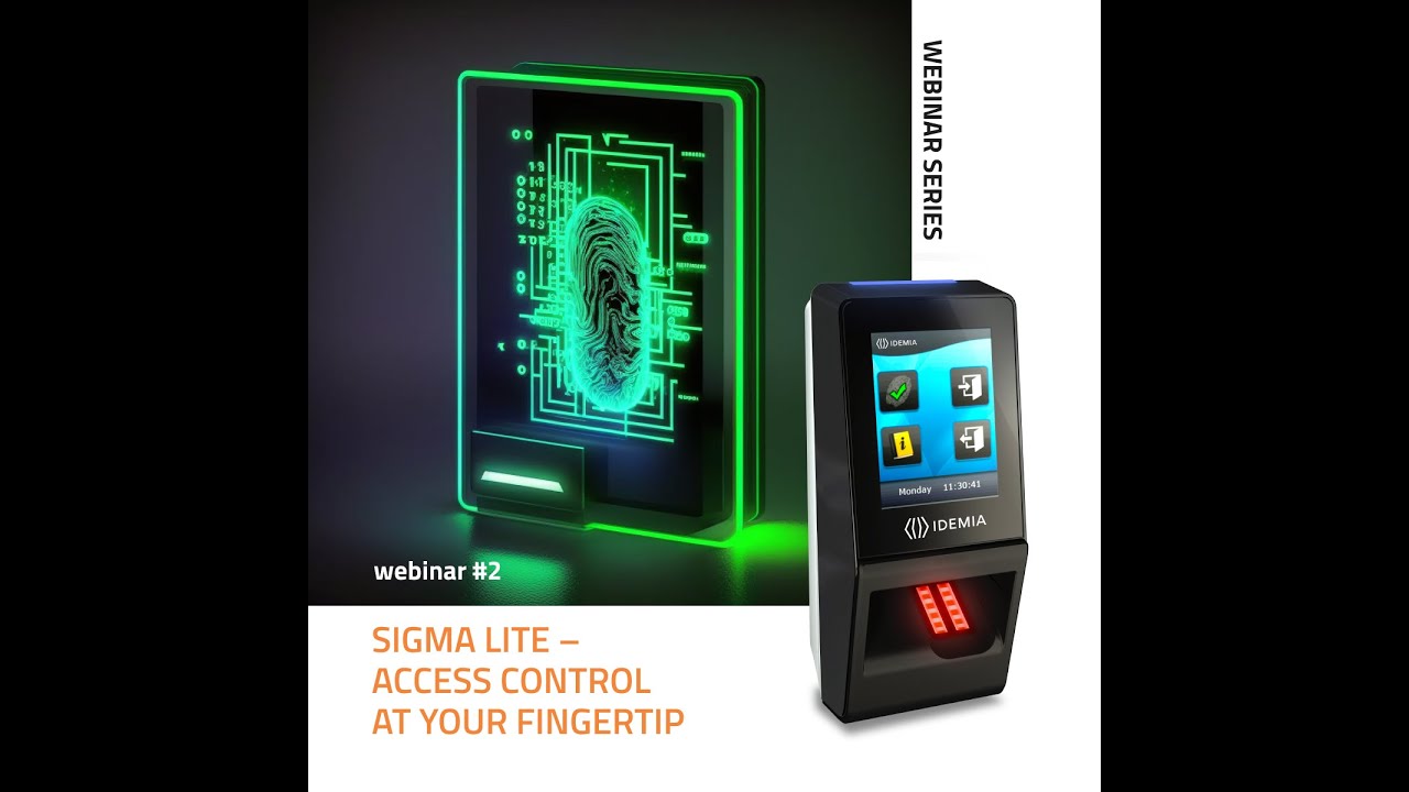 SIGMA LITE – ACCESS CONTROL AT YOUR FINGERTIP - YouTube