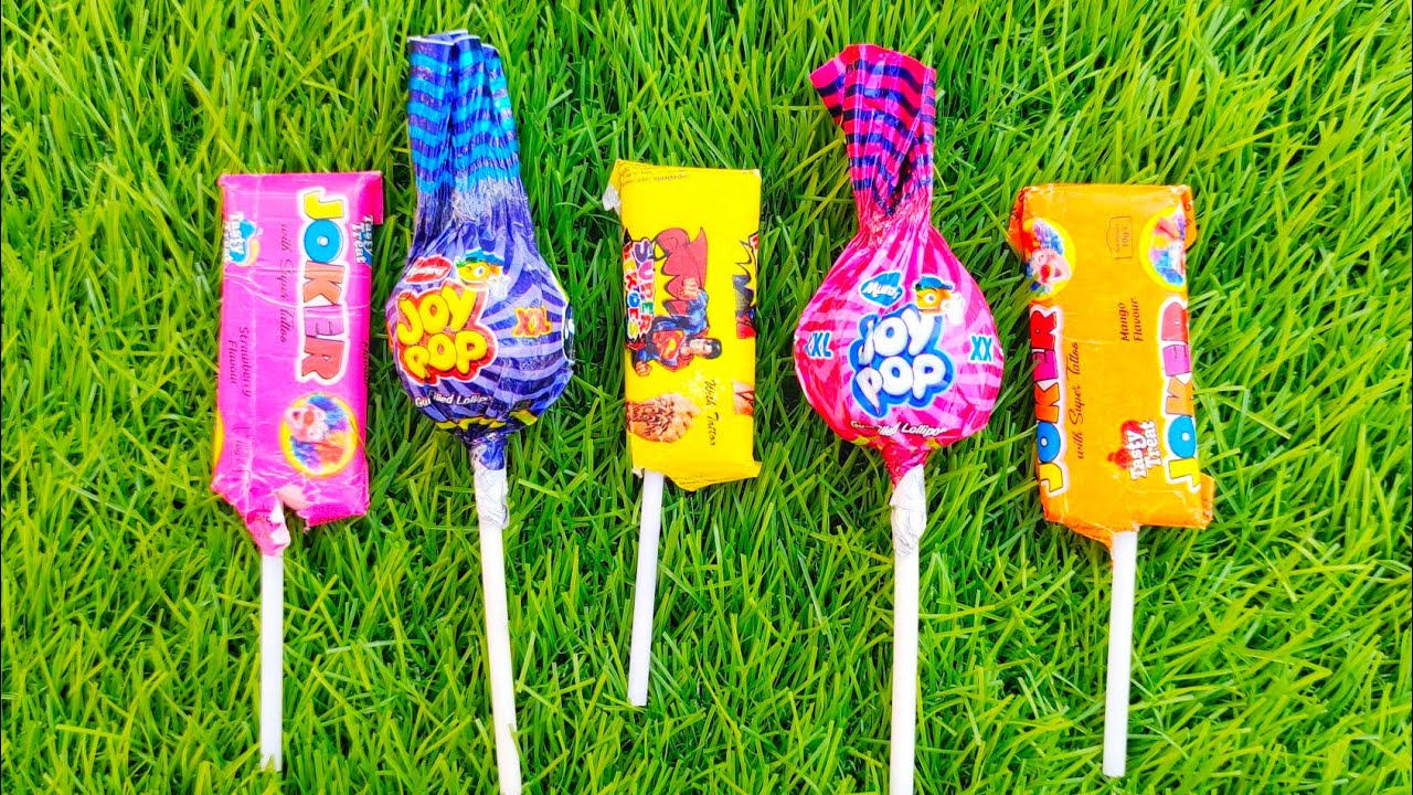 Satisfisfying I unpacking the Rainbow Lolipops and Joker Lollipop ASMR ...