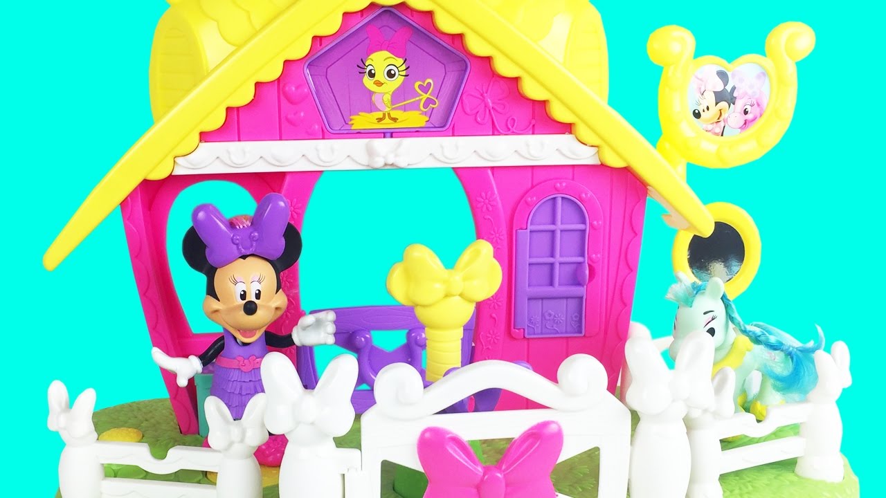DISNEY MINNIE MOUSE PAARDEN STAL EN PONY SPEELGOED FILMPJE - YouTube