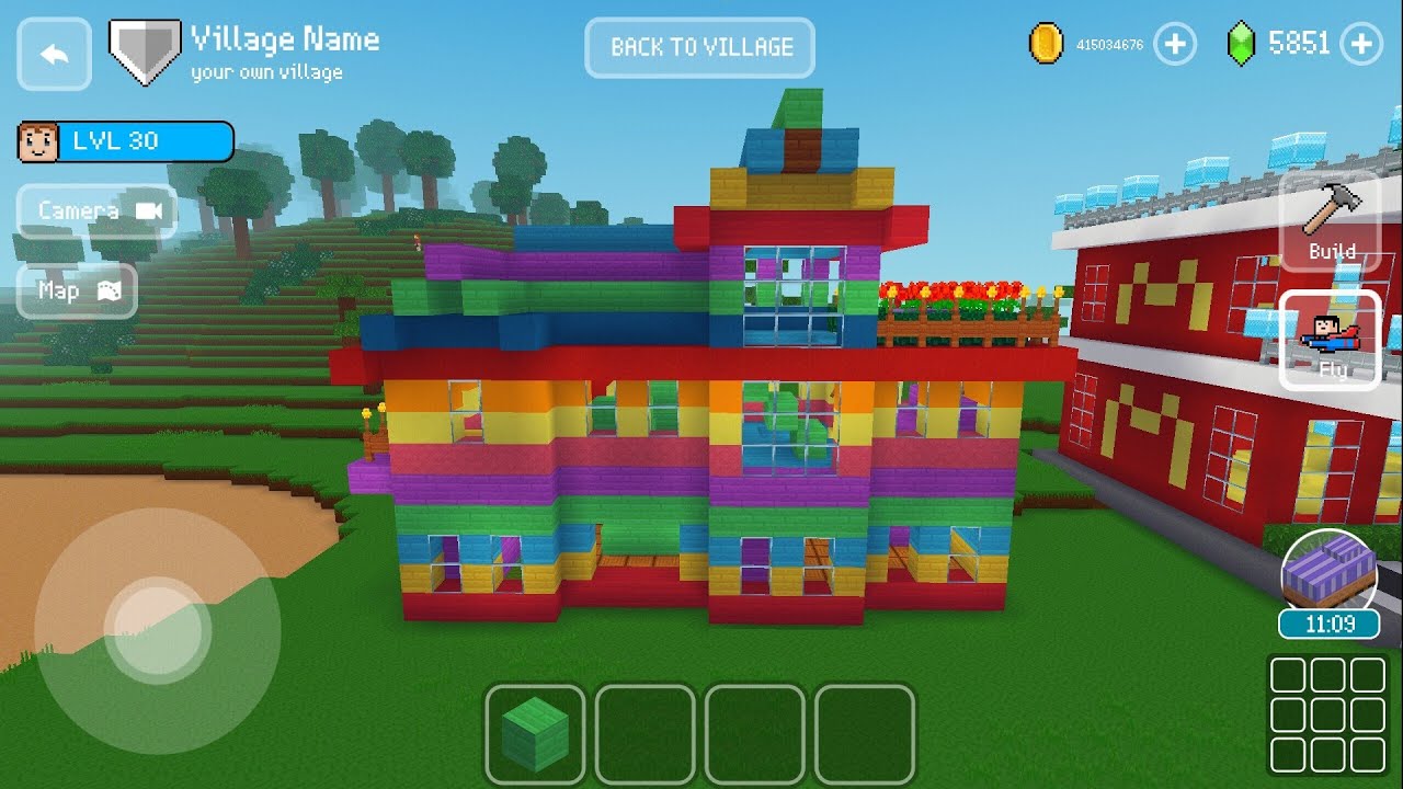 Colorful Furnished House - Block Craft 3d: Building Game - YouTube